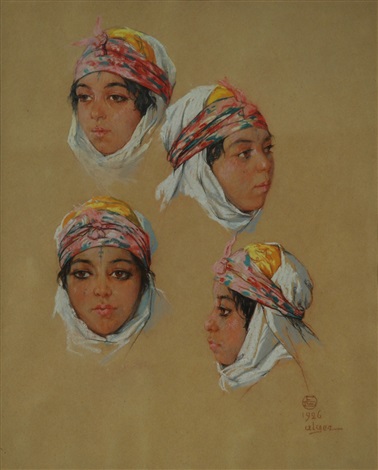 Volti femminili Alger studio by Emile Deckers on artnet