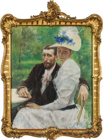 Das Brautpaar by Josef Engelhart on artnet