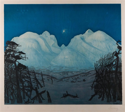 Vinternatt i Rondane by Harald Sohlberg on artnet