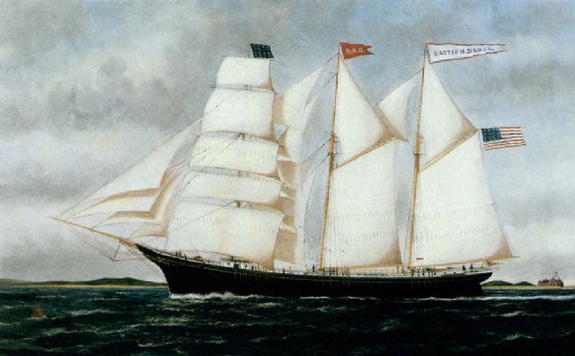 The American barkentine Hattie N. Bangs by William Pierce Stubbs on artnet