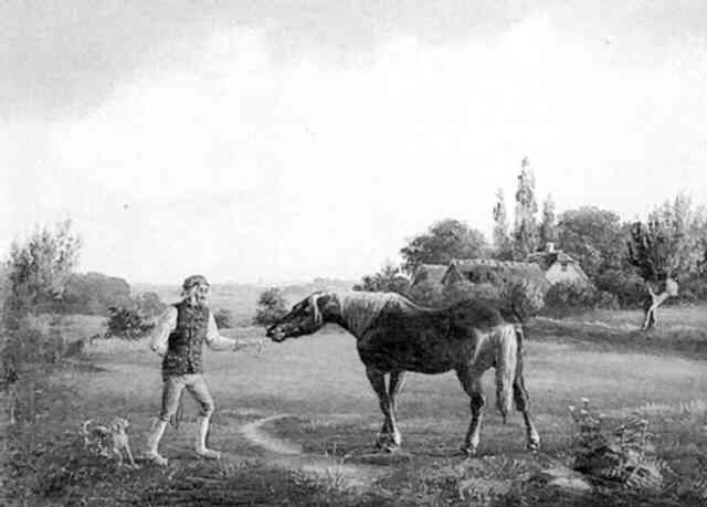 Landskab med bonde, hest og hund by Carl Henrik Bøgh on artnet