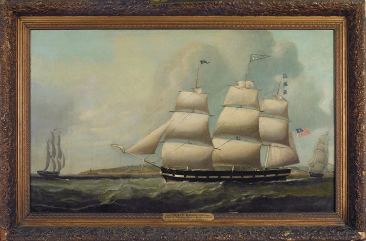 The American packet ship Susan Drew by British School-Liverpool (19) on ...
