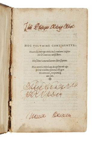 Macrobius, In Somnium Scipionis, Florence, Giunta, 1515, Florentine ...
