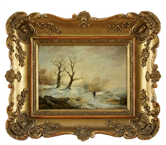 Soligt vinterlandskap by Gustaf Rydberg on artnet