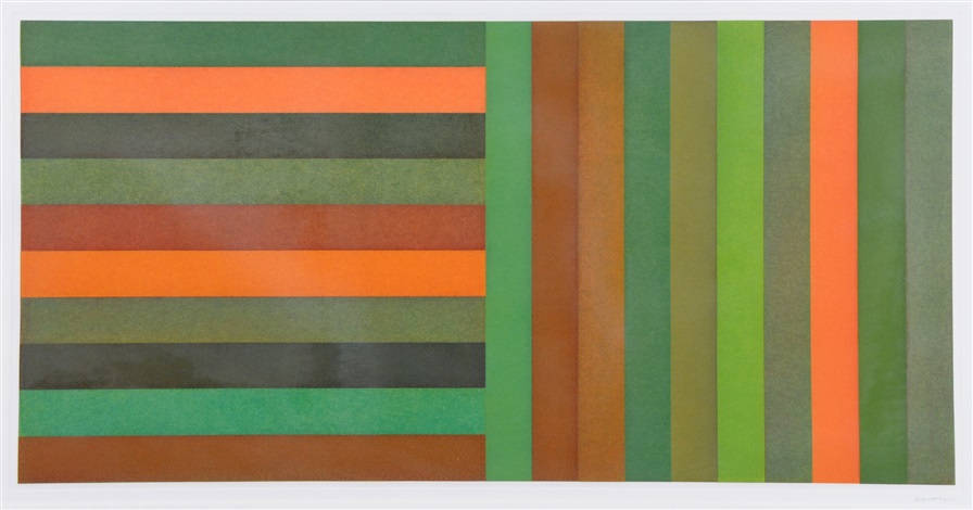 Sheet from Horizontal Colour Bands and Vertical Colour Bands by Sol ...