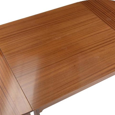 Large solid mahogany table with profiled legs and egdes by Kaare Klint ...