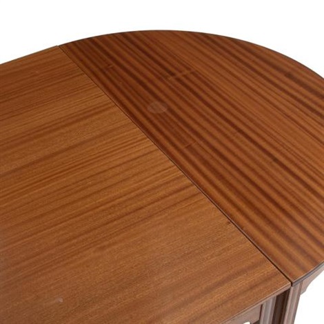 Large solid mahogany table with profiled legs and egdes by Kaare Klint ...