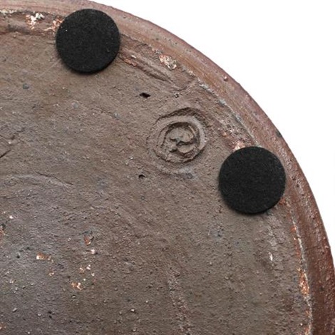 A high-fire earthenware lidded bowl, pitcher and two cups, decorated ...