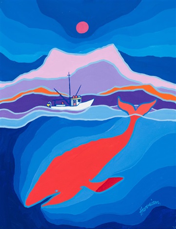 Lone Leviathan by Ted Harrison on artnet