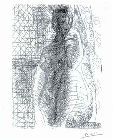Femme nue à la jambe pliée by Pablo Picasso on artnet