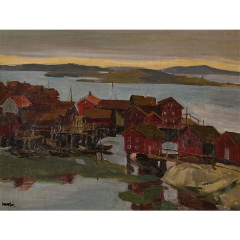 Nordische Hafenlandschaft by Martha Stettler on artnet