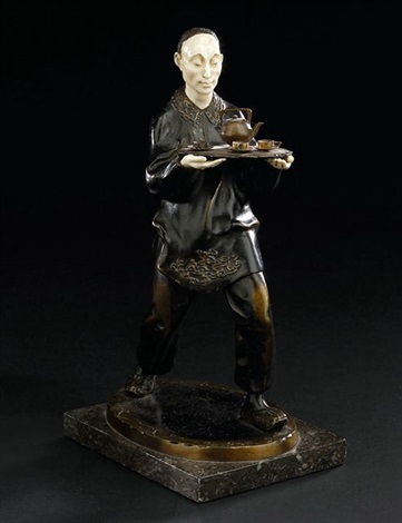 Chinese beim Tee servieren by Otto Hoffmann on artnet