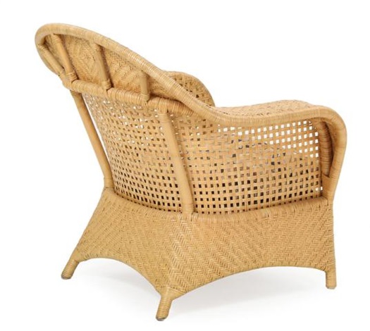 A bamboo and cane easy chair by Søren Lund (Co.) on artnet