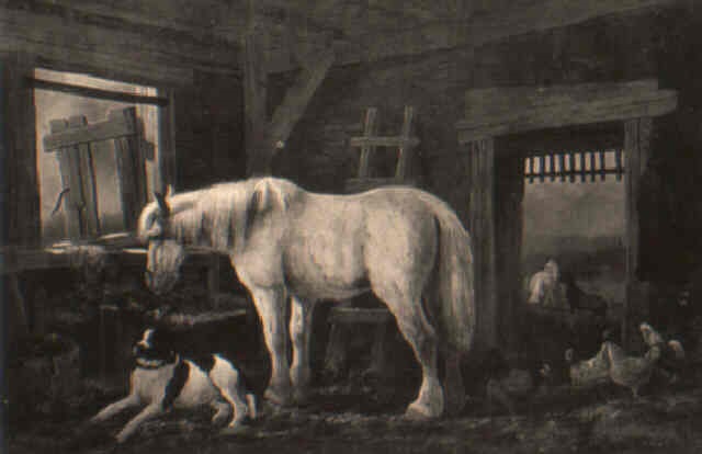 Barnyard interior by F.C. Witman on artnet