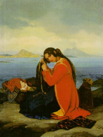 Femme de l île de Procida et son enfant by Léopold-Louis Robert on artnet