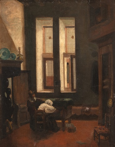 A Dutch interior by Henri de Braekeleer on artnet