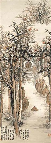 Worshipping Buddha by Wu Daiqiu on artnet