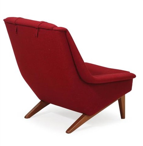 Easy chair with beech legs by Folke Ohlsson on artnet