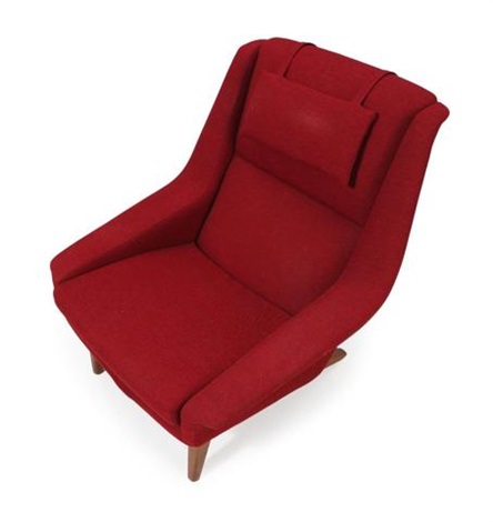 Easy chair with beech legs by Folke Ohlsson on artnet