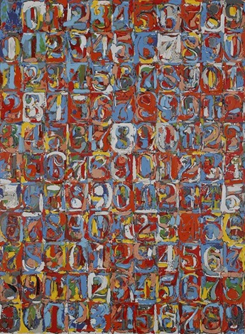 Numbers in color poster by Jasper Johns on artnet