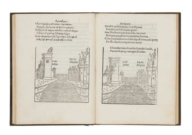 Musaeus, Opusculum de Herone et Leandro, Venice, Aldo, 1495 Greek text ...