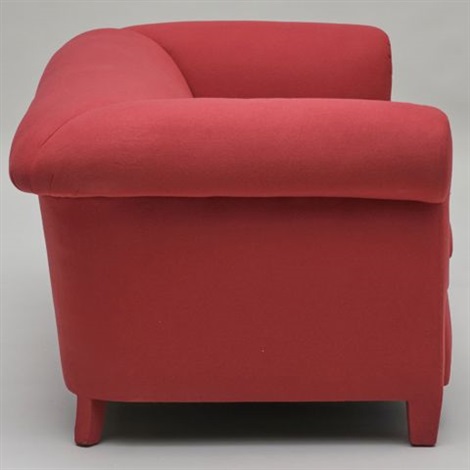 Pair of Pierre Frey Red Flannel Sofas Designed by Keith Irvine by Keith ...