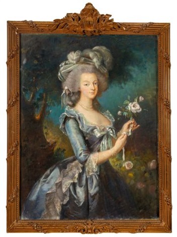 Marie Antoinette with a Rose by Elisabeth Louise Vigée Le Brun on artnet