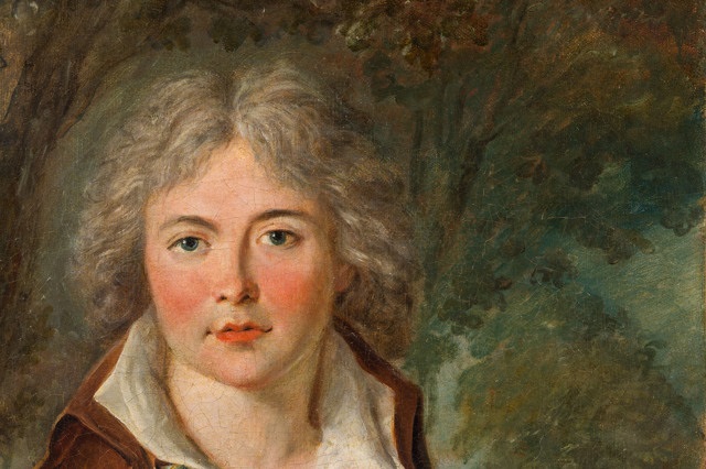 Portrait of a man, oil on canvas, late 18th C. by Jacques-Louis David ...