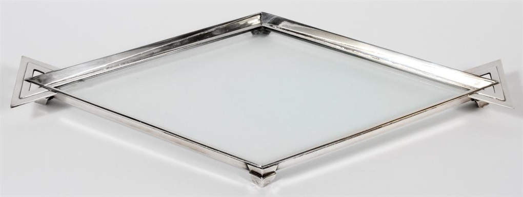 ELSA TENNHARDTE. J. BASS CO. SILVERPLATE COCKTAIL SET, C. 1928, NINE ...