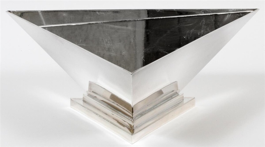 ELSA TENNHARDTE. J. BASS CO. SILVERPLATE COCKTAIL SET, C. 1928, NINE ...