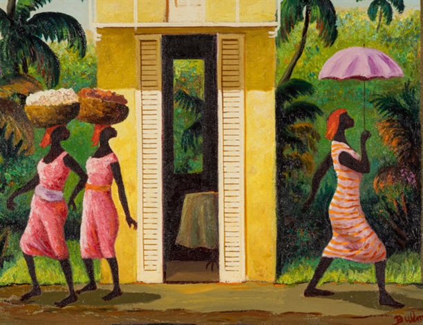 La belle du village by Orville Bulman on artnet