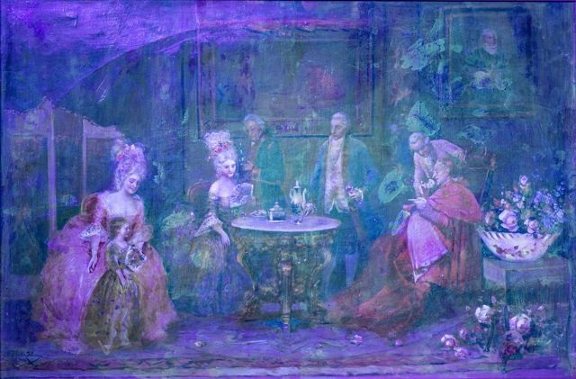 Parlor Scene with Cardinal by Juan Pablo Salinas on artnet