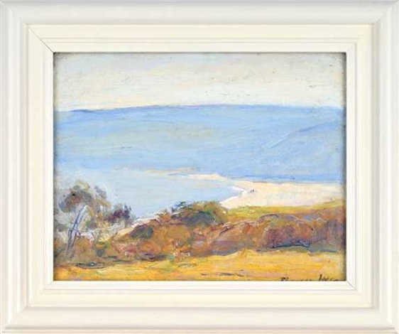 Coastal view from a headland by Florence Hess on artnet