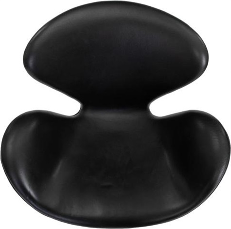 The Swan Chair A pair of swivel easy chairs with aluminium base, steel ...