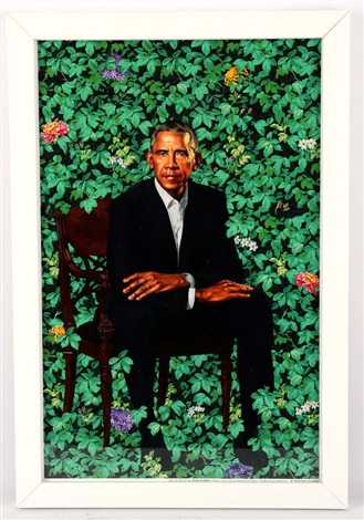 Barack Obama by Kehinde Wiley on artnet