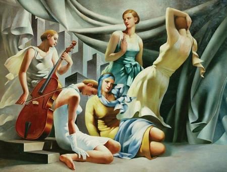 Musician and ladies in New York by Tamara de Lempicka on artnet