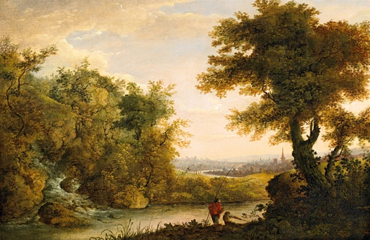 Flusslandschaft mit Anglern by Hercules Seghers on artnet