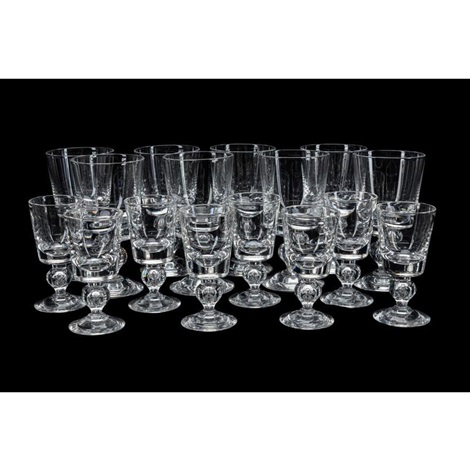 SET OF STEUBEN GLASS PATTERN 7926 STEMWARE, 16PC by George Thompson on ...