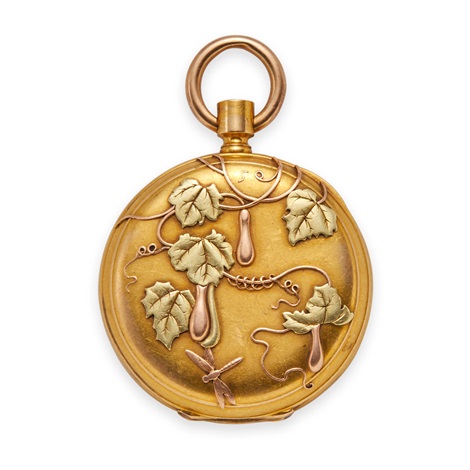 TIFFANY CO. AN AESTHETIC MOVEMENT 18K TRI-COLOR GOLD WATCH CASE by ...