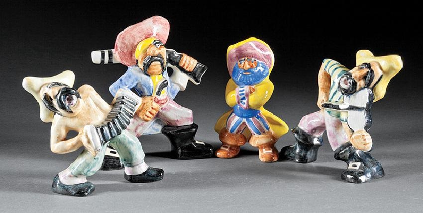 Nine Shearwater Pottery Pirate Figures by Shearwater Pottery on artnet