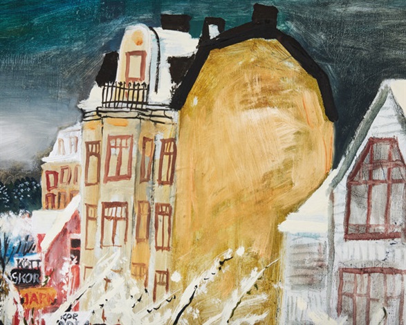 Winter in Hagalund by Olle Olsson-Hagalund on artnet