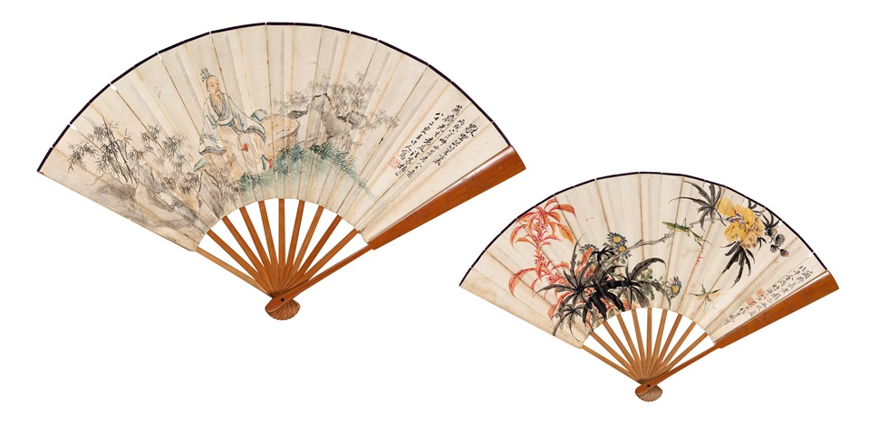 独坐幽篁里、草虫花卉 by Wang Zhuren and Jin Ding on artnet