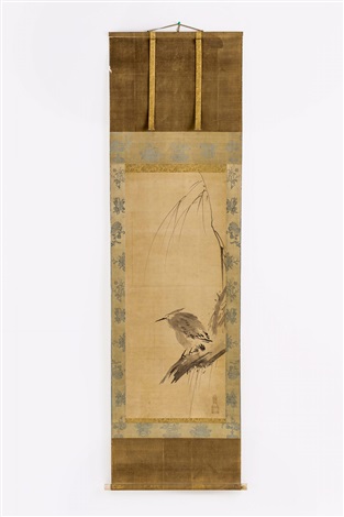 Auf einem Ast sitzender Reiher by Kaiho Yusetsu on artnet