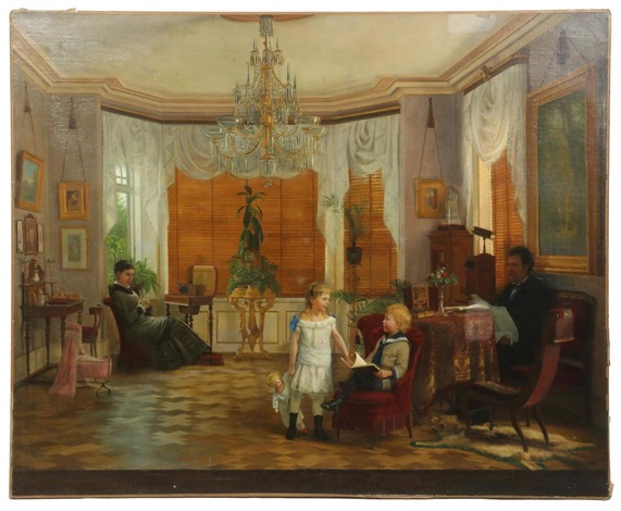 Monumental Portrait of an American Family by George Henry Story on artnet