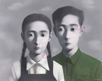 Bloodline Big Family - Brother and Sister by Zhang Xiaogang on artnet