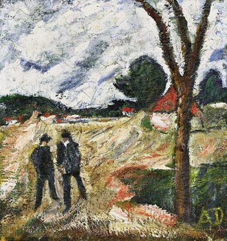 Landschaft mit zwei Männern by Arthur Degner on artnet