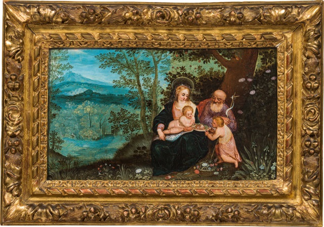 Landscape with Holy Family and St. John by Jan Brueghel the Younger and ...