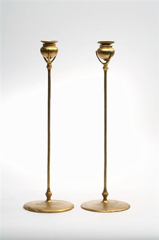 Candlesticks pair by Tiffany Studios on artnet
