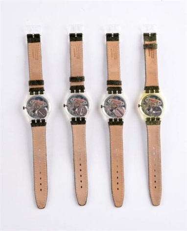LOT OF 4 STANDARD GENTS SWATCHES by Swatch (Co.) on artnet
