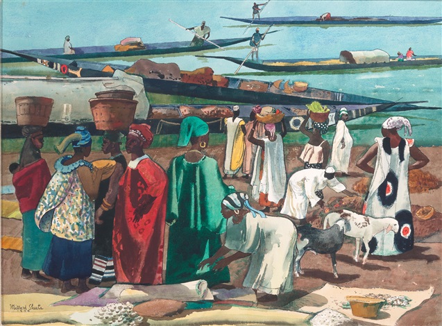 Edge of the Mopti Market by Millard Sheets on artnet